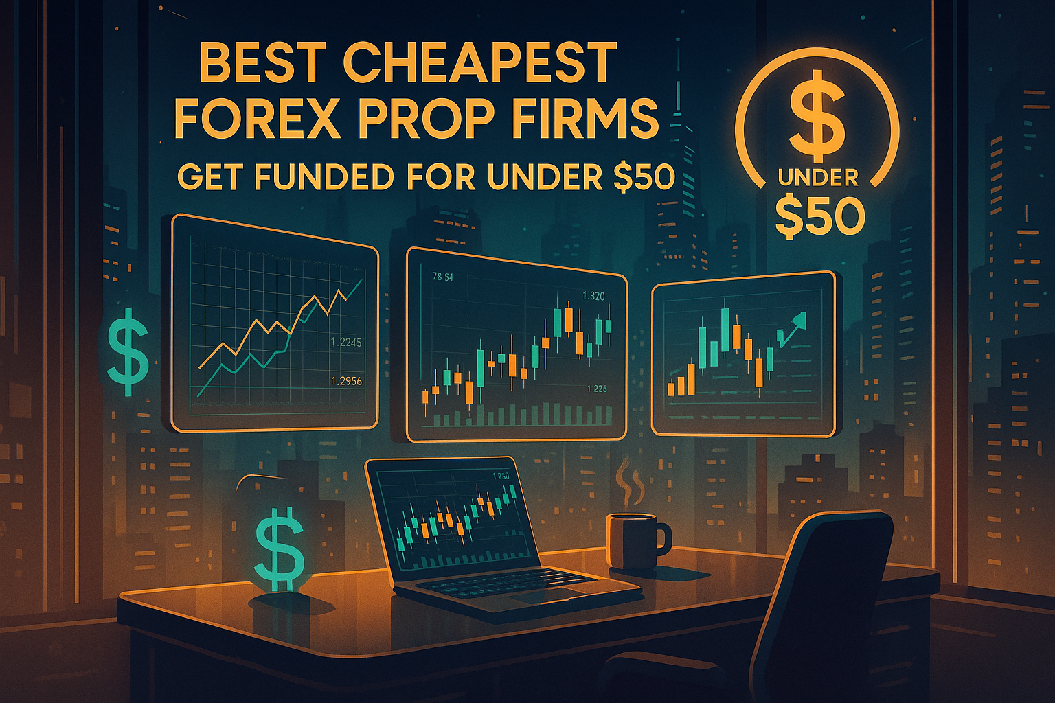 Best Cheapest Forex Prop Firms: Get Funded for Under $50