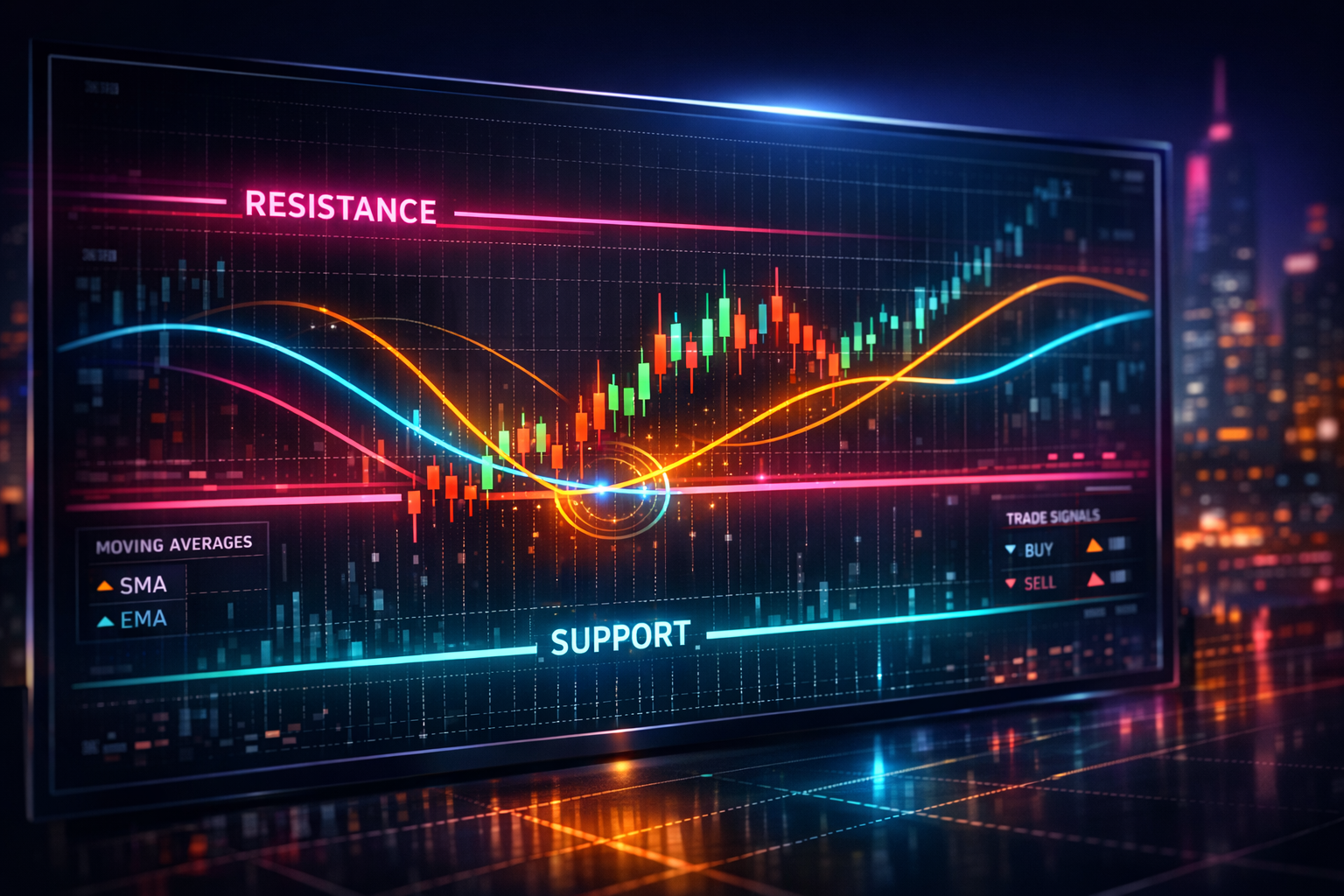 Combining Moving Averages with Support and Resistance Levels